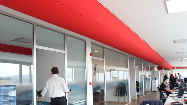 Esair Fabric Semi-Circular (D-shaped) Textile Ducts are Installed in ...