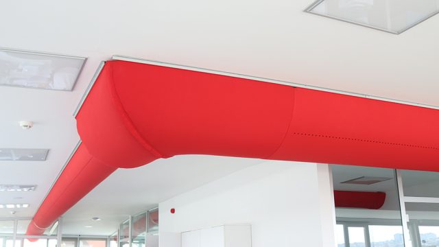 Esair Fabric Semi-Circular (D-shaped) Textile Ducts are Installed in ...