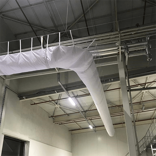 Connection Ducts | Esair Fabric Textile Air Ducts